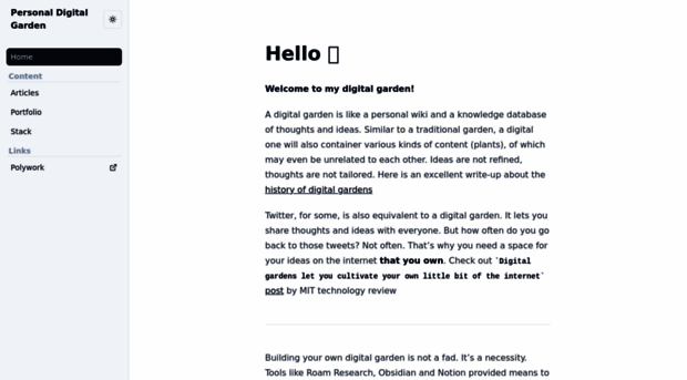 digital-garden-hugo-theme.vercel.app - Homepage - Personal Digital Ga... - Digital Garden ...