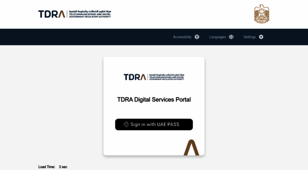 digital.tdra.gov.ae - Login | TDRA - Digital TDRA