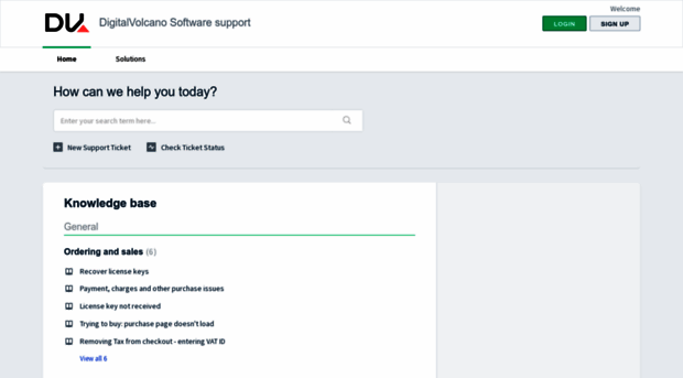 digvolsoft.freshdesk.com - Support : DigitalVolcano Softw... - Digvolsoft Freshdesk