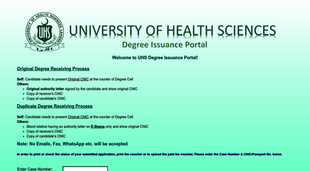 dip.uhs.edu.pk - - UHS Degree Cell - Dip UHS
