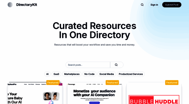 directory-kit-template.vercel.app - DirectoryKit - Directory Kit Template Vercel