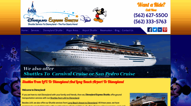 disneylandshuttleexpress.com - Ride from LAX to Disneyland, D ...