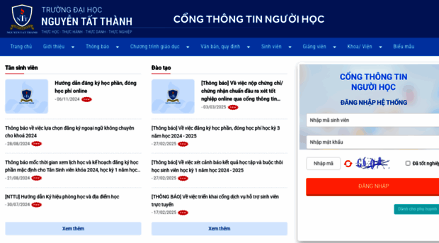 dkhp.ntt.edu.vn - Đăng nhập - Dkhp Ntt