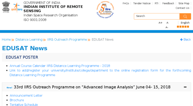 dlp.iirs.gov.in - EDUSAT News | Welcome to India... - Dlp IIRS