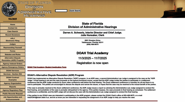 doah.state.fl.us - Home Page - DOAH - Florida - DOAH State Fl