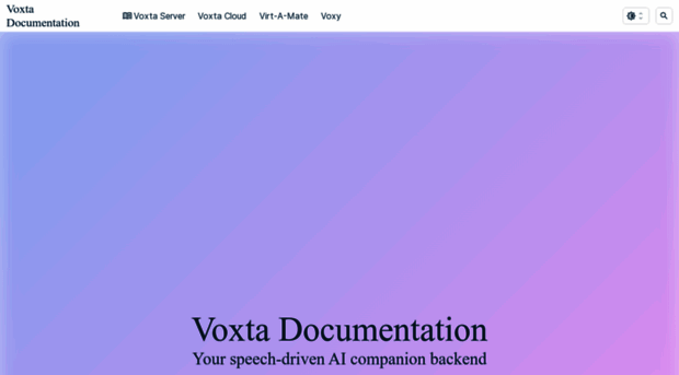 doc.voxta.ai - Voxta Documentation · Your spe... - Doc Voxta