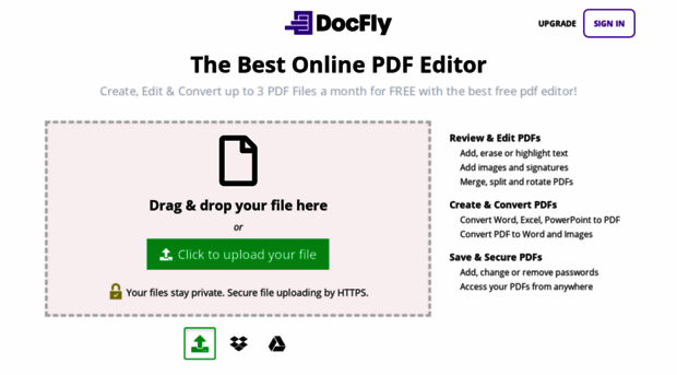 docfly.com - Free PDF Editor | The Best Onl... - Doc Fly
