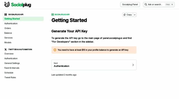 docs.socialplug.io - Getting Started | Socialplug - Docs Socialplug