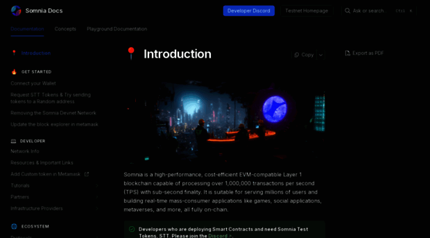 docs.somnia.network - Introduction | Somnia Docs - Docs Somnia