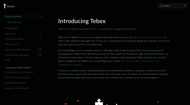 docs.tebex.io - How can we help? | Welcome - Docs Tebex