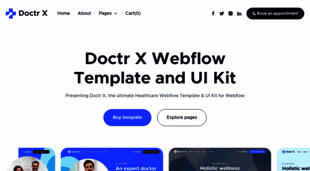 doctrtemplate.webflow.io - Doctr X - Webflow Ecommerce we... - Doctr Template Webflow