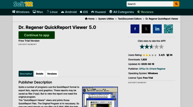 dr-regener-quickreport-viewer.soft112.com - Dr. Regener QuickReport Viewer... - Dr Regener Quick ...