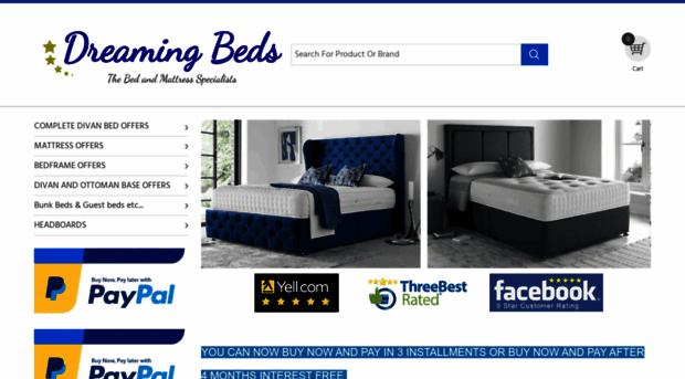 dreamingbeds.co.uk - Dreaming Beds, Beds, Mattresse... - Dreaming Beds