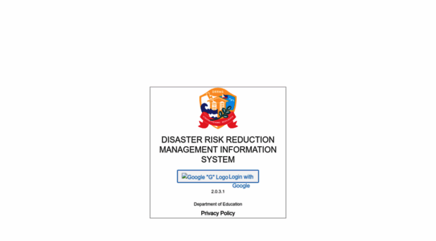 drrmis.deped.gov.ph - DRRMIS - DRRMIS Deped