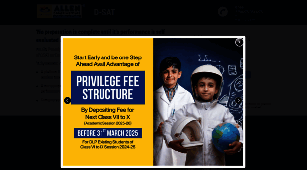 dsat.allen.ac.in - ALLEN Career Institute, Kota C... - Dsat ALLEN