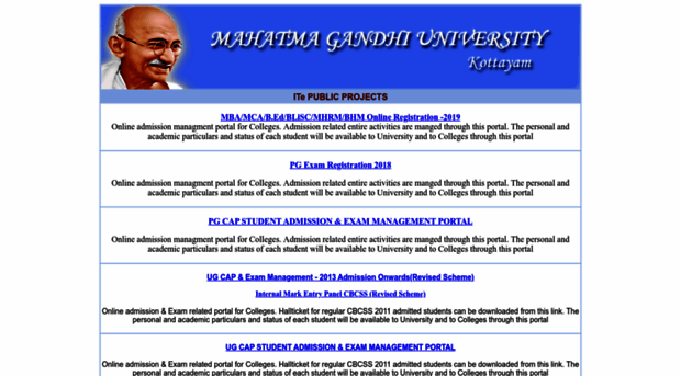dsdc.mgu.ac.in - MGU PROJECTS - Dsdc MGU