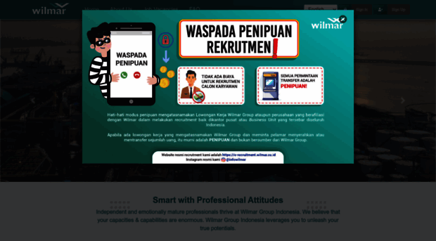 e-recruitment.wilmar.co.id - Home Page - E-Recruitment - E Recruitment ...