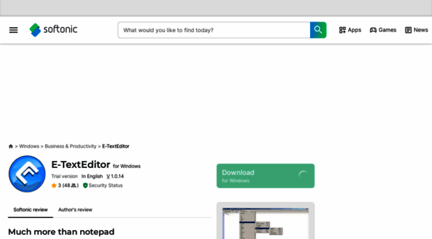 e-texteditor.en.softonic.com - E-TextEditor - Download - E Text Editor En Softonic