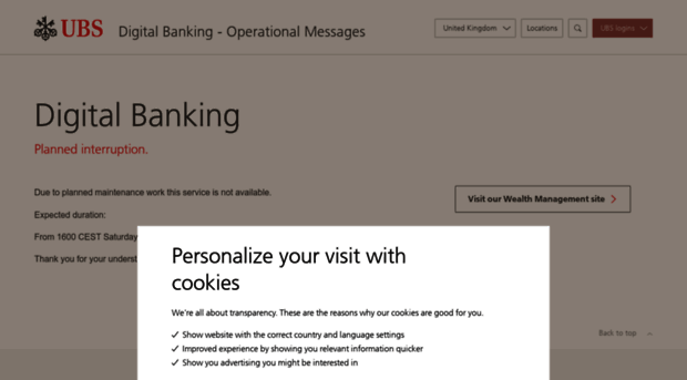 ebanking-uk2.ubs.com - E-Banking – login | UBS United... - E Banking ...