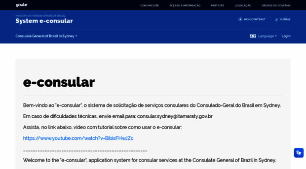ec-sydney.itamaraty.gov.br - e-consular - Ec Sydney Itamaraty
