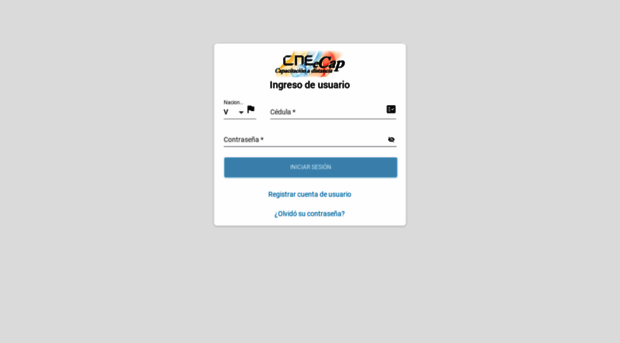 ecap.cne.gob.ve - Sistema de capacitación de ope... - Ecap Cne Gob