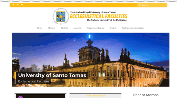 eccle.ust.edu.ph - Ecclesiastical Faculties – Pon... - Eccle Ust Edu
