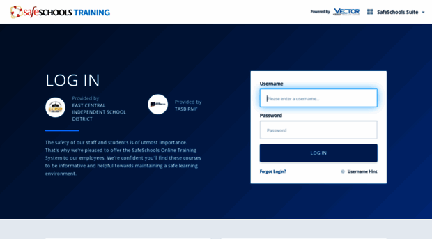 ecisd-tx.safeschools.com - Vector Training, K-12 Edition ... - Ecisd Tx ...
