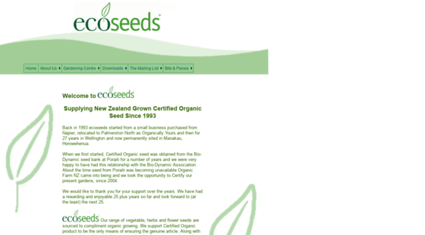 ecoseeds.co.nz - ecoseeds Index - Ecoseeds