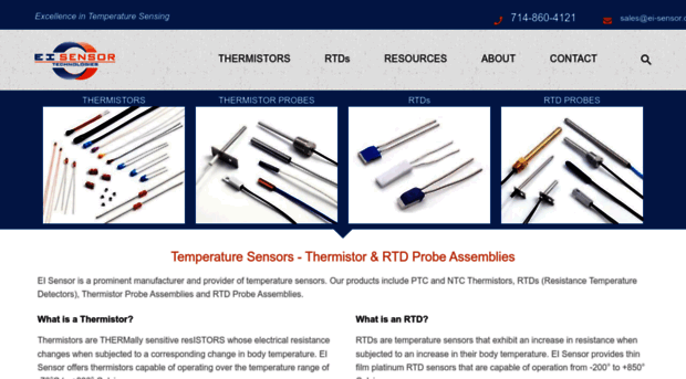 ei-sensor.com - Thermistor & RTD Temperature S... - EI Sensor