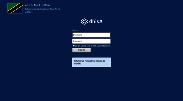 eidsr.moh.go.tz - eIDSR MoH System - EIDSR MoH