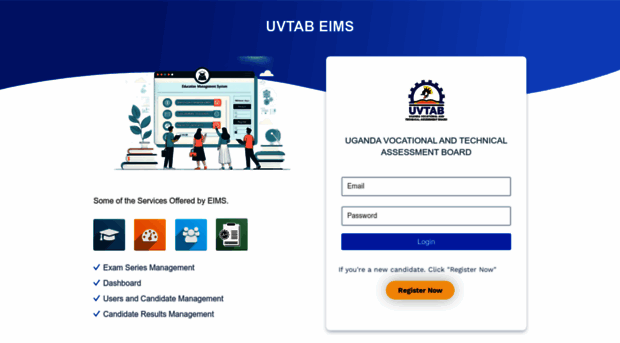 eims.ubteb.go.ug - UVTAB | Login - Eims Ubteb