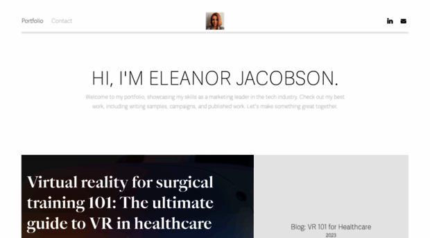 ejacobson.myportfolio.com - Eleanor Jacobson - E Jacobson Myportfolio