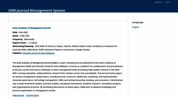 ejournal.usm.my - USM Journal Management System - E Journal USM