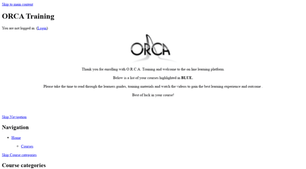 elearning.orcatraining.com.au - ORCA Training - Elearning ORCA Training