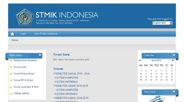 elearning.stmik-indonesia.ac.id - STMIK INDONESIA - Elearning STMIK INDONESIA