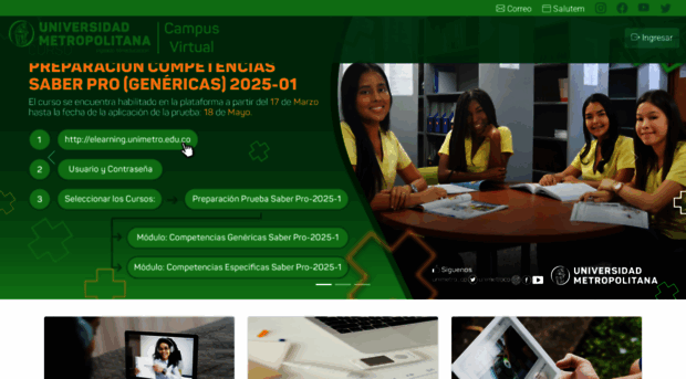elearning.unimetro.edu.co - Campus Virtual - Unimetro - Elearning Unimetro