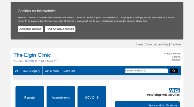 elginclinic.nhs.uk - The Elgin Clinic - 40 Elgin Av... - Elgin Clinic