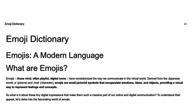 emoji-dictionary.com - Emoji Dictionary