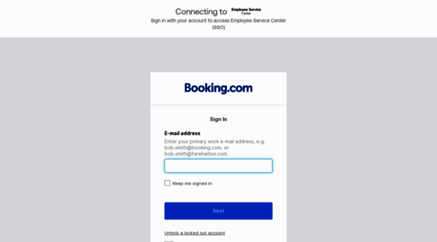 employee.booking.com - Login - Employee Service Cente... - Employee Booking