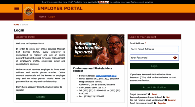 employer-portal.nssf.go.tz - NSSF Portal Migration Notice - Employer ...
