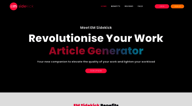 emsidekick.com - EM Sidekick - Revolutionising ... - EM Sidekick