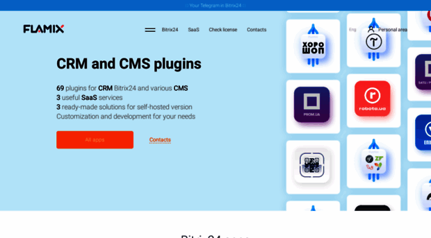 en.flamix.solutions - Applications on Bitrix24 and 1... - En FLAMIX
