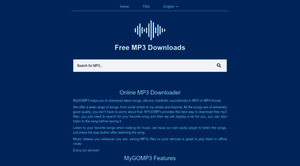 en.mygomp3.com - Free MP3 Music Downloads - MyG... - En MyGOMP3