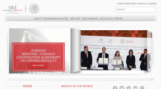 en.sre.gob.mx - Ministry of Foreign Affairs - En Sre