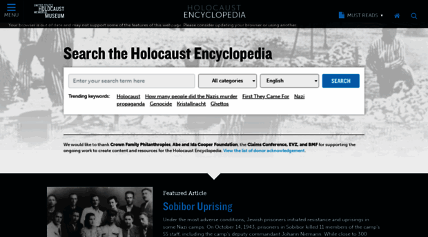 encyclopedia.ushmm.org - Holocaust Encyclopedia | Unite ...
