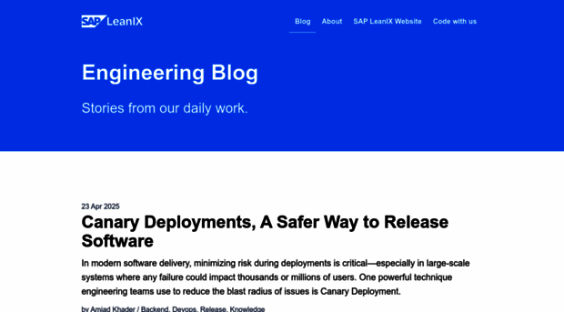 engineering.leanix.net - Blog | LeanIX Engineering - Engineering LeanIX