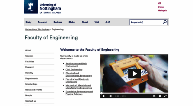 engineering.nottingham.ac.uk - University of Nottingham - Engineering Nottingham