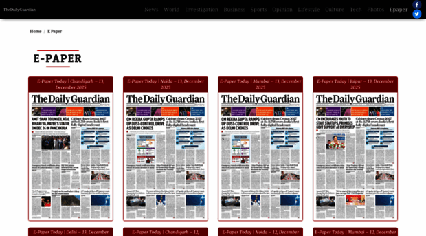 epaper.thedailyguardian.com - The Daily Guardian E-Paper Tod... - E ...