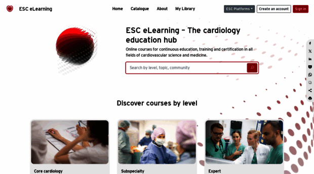 escelearning.escardio.org - ESC eLearning - The cardiology... - ESC ...