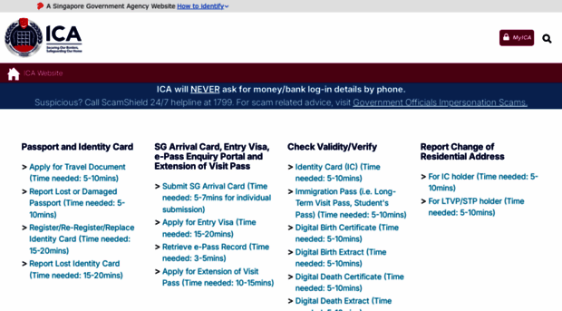 eservices.ica.gov.sg - Eservices Ica